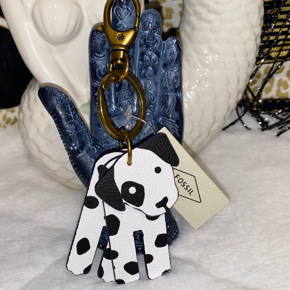 Fossil | Accessories | Fossil Sofia Dalmatian Dog Key Fob | Poshmark